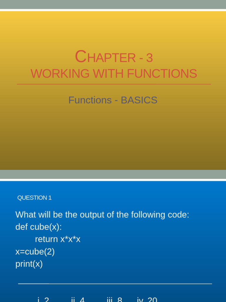 Qn bank3 function basics | PDF Qn bank3 function basics | PDF