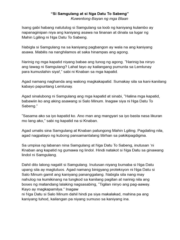 kwentong-bayan | PDF