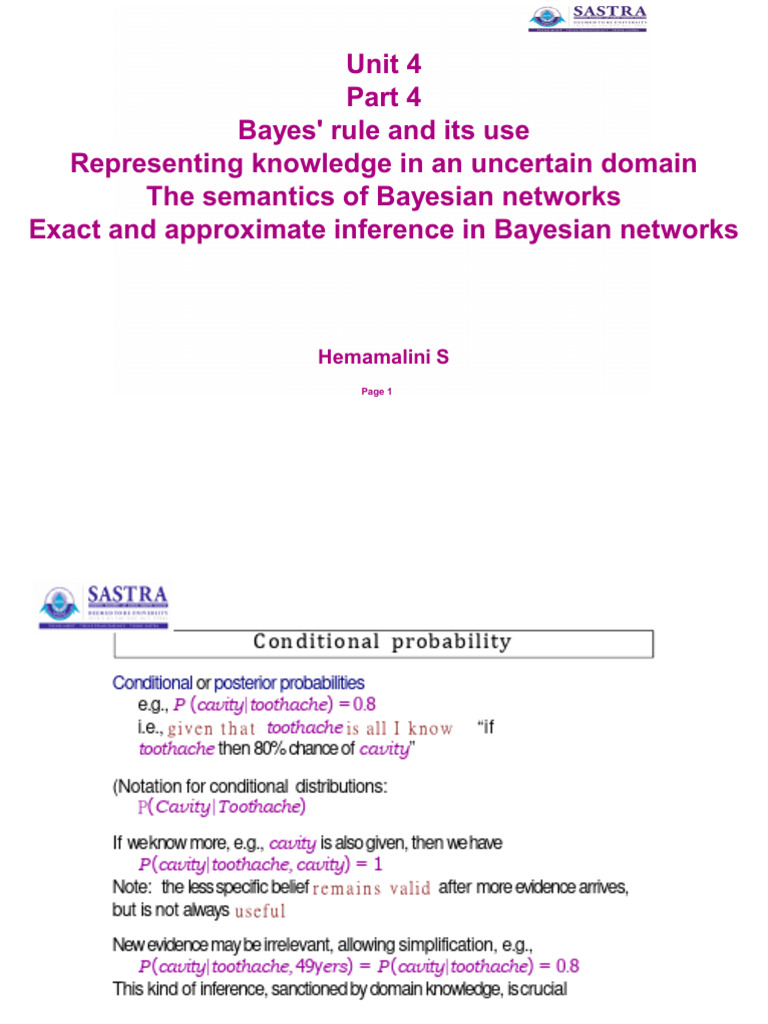 AI - Unit 4 - Part 4 - Full_Inference_Bayesian Networks | PDF | Bayesian Network | Bayesian ...