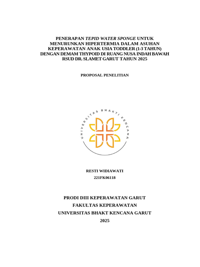 Proposal Fiks Bab I Ii Iii Resti Widi Bismillah Acc | PDF