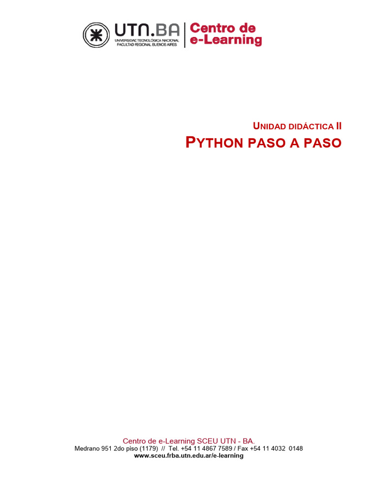 Unidad 3 | PDF | Python (lenguaje de programación) | Informática