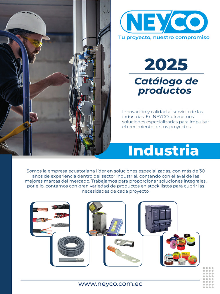 Brochure NEYCO Industria ENE2025 | PDF | Conector eléctrico | Tubería (transporte de fluidos)