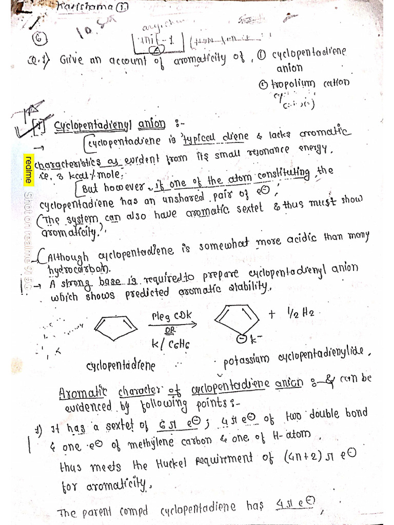 (Organic Chemistry) Imp Topic From Unit - 1 | PDF