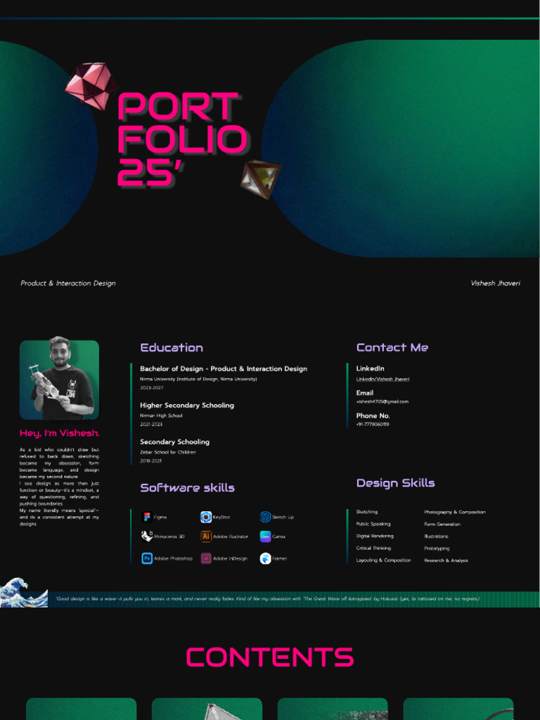Vishesh Jhaveri: Product Design Portfolio | PDF