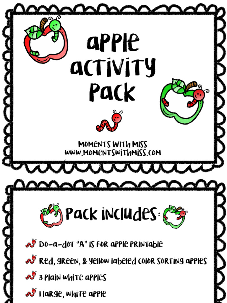 Apple+Activity+Pack | PDF