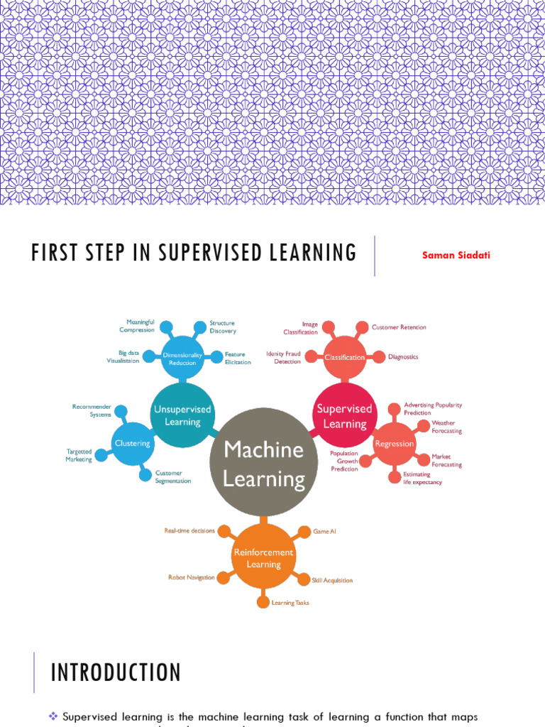 First Steps in Supervised Learning | PDF | Machine Learning | Cognition