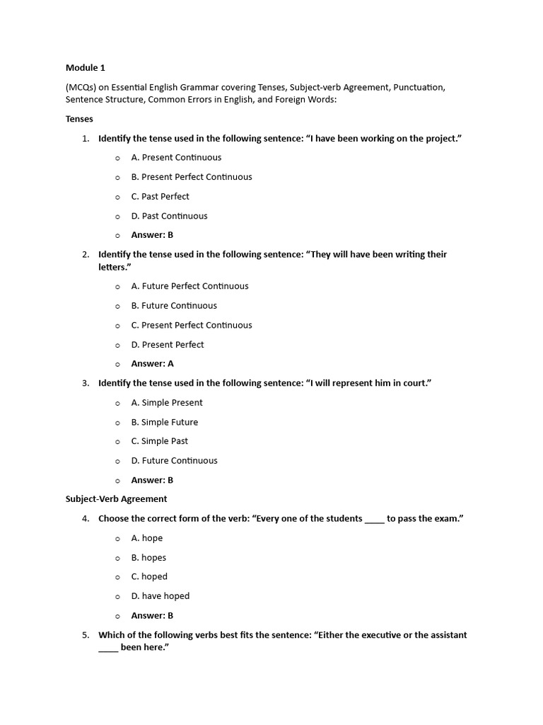 Sample MCQs and Long Answe Questions For Business Communication | PDF ...