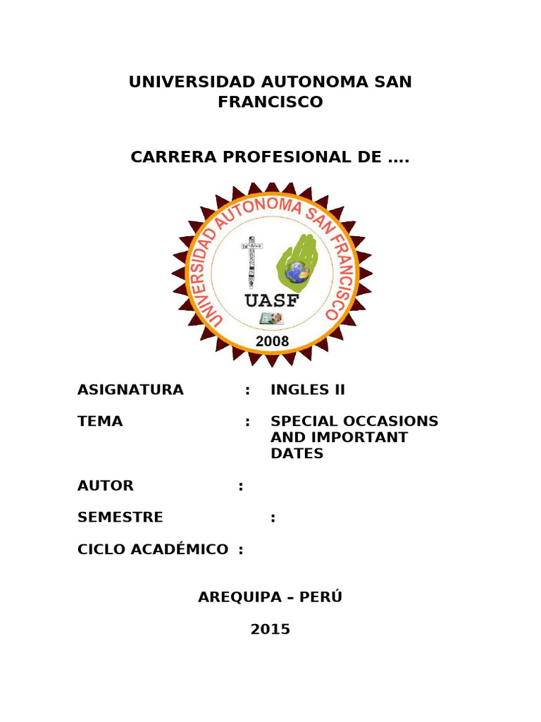 Important Dates in Peru | PDF | Peru