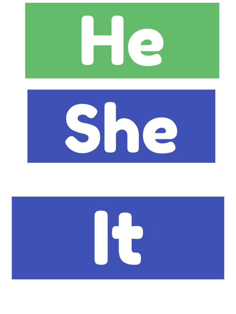 Pronouns: He, She, It Explained | PDF
