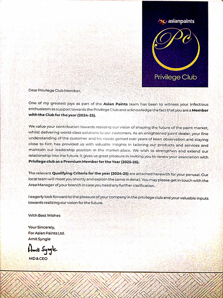 VVB - Asian Paint 2024 | PDF