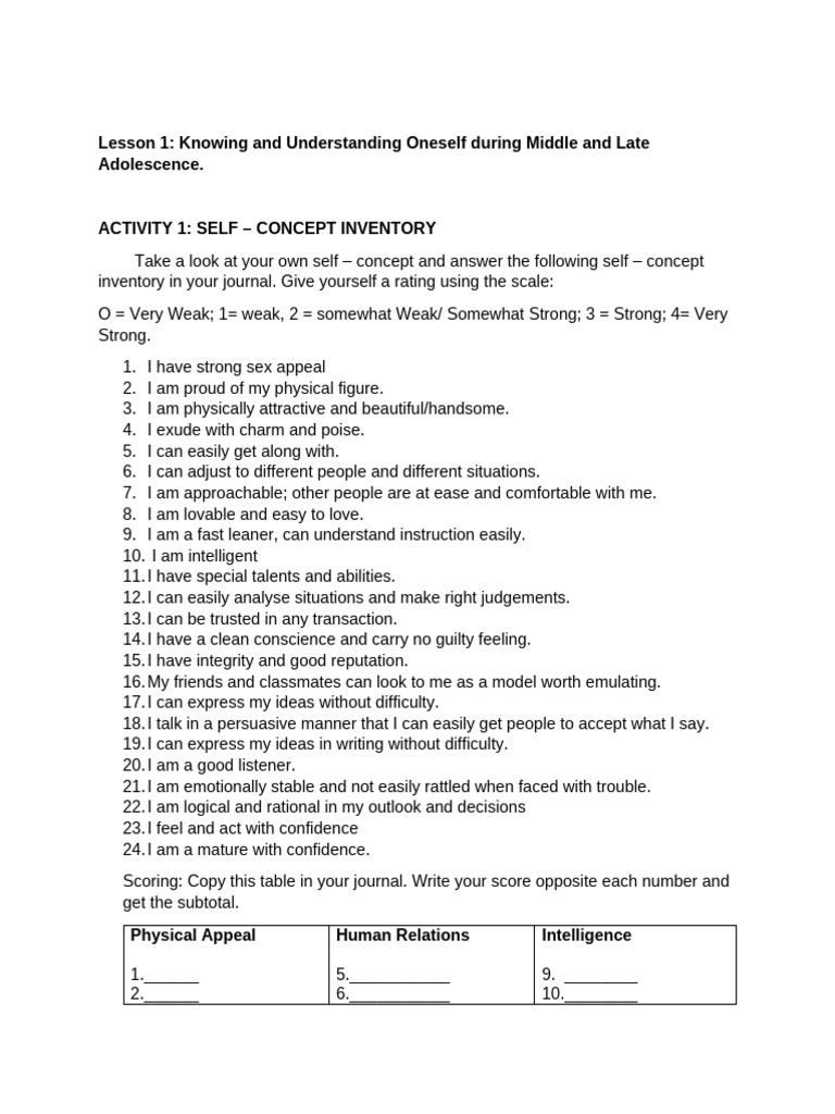 PERDEV Learning Activity Sheets 1 6 | PDF | Stress (Biology) | Adolescence
