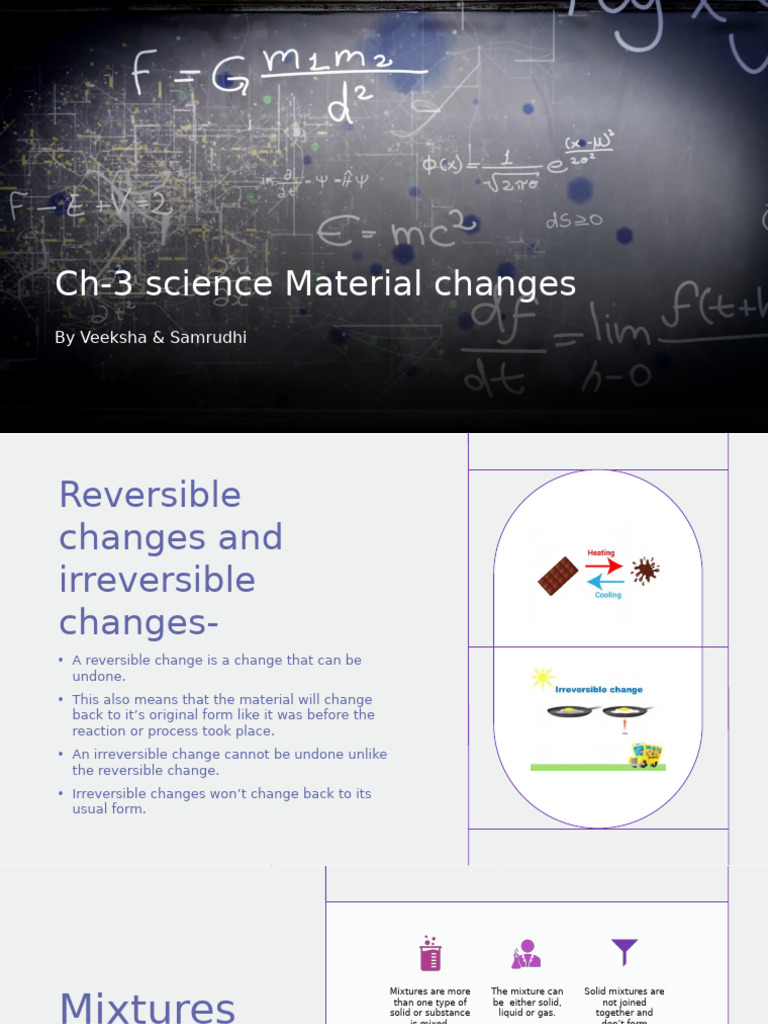Ch-3 Material changes | PDF | Solubility | Filtration