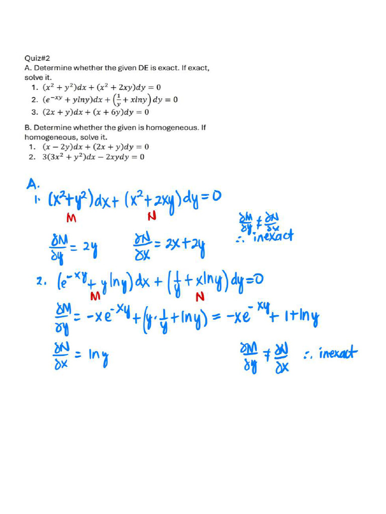 MATH237 Q2 Solutions | PDF