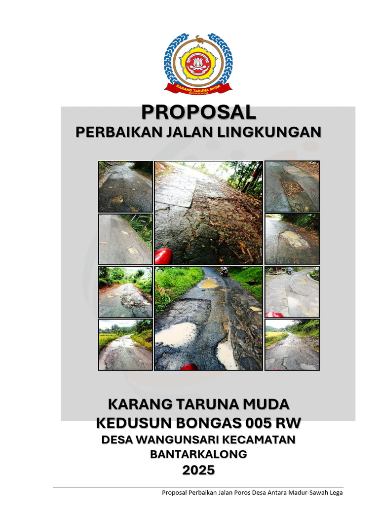 PROPOSAL Perbaikan Jalan KaTaMu | PDF