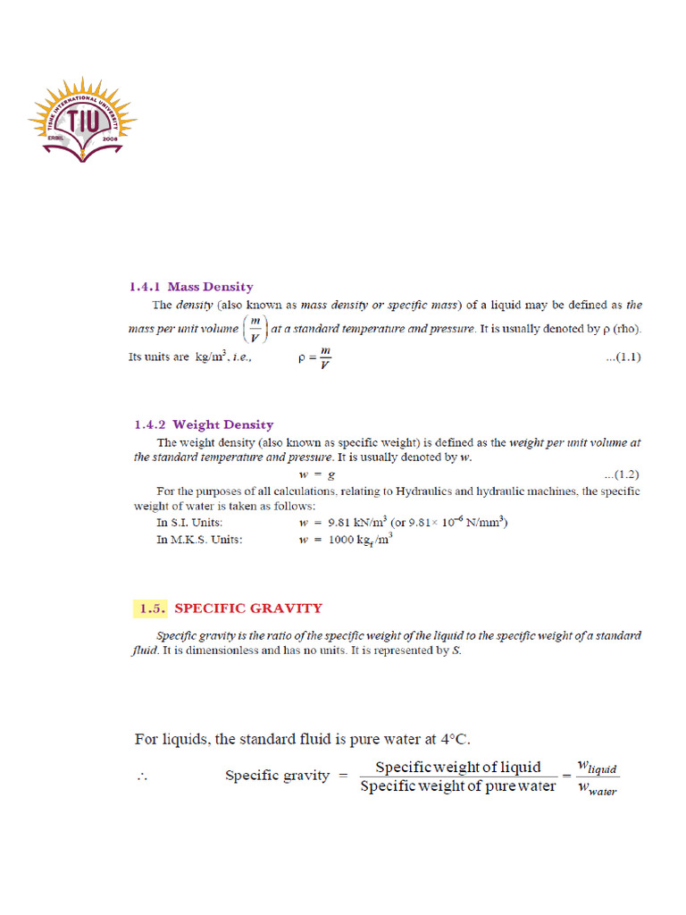 Fluids Dynamic 1 | PDF