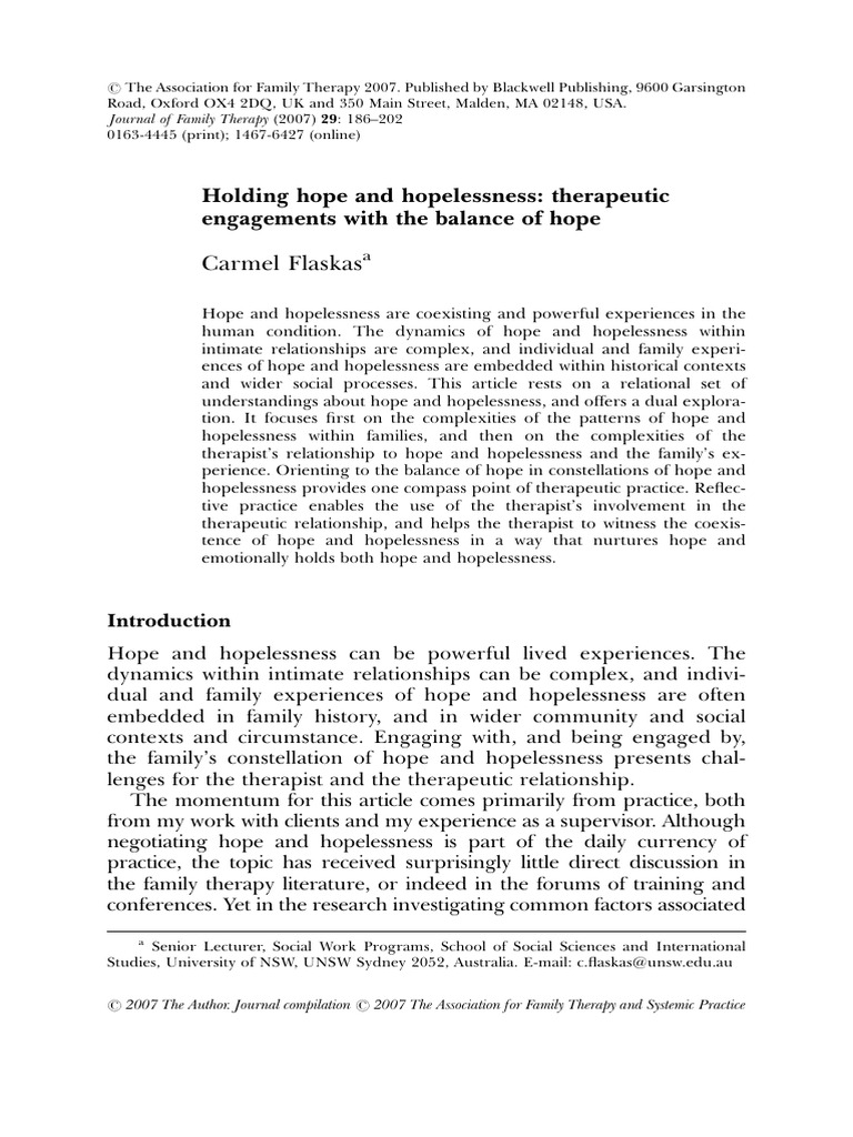 TEKST - Hoop en Hopeloosheid, Niet Of-Of Maar Én-Én | PDF ...