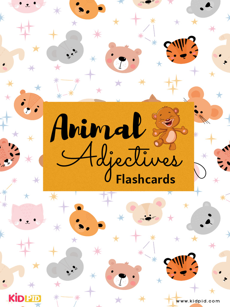 Animal Adjectives Flashcards | PDF