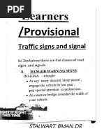 Driving School Notes | PDF | Traffic Light | Traffic