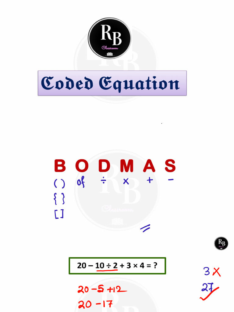 12-05-23 Coded Equation | PDF