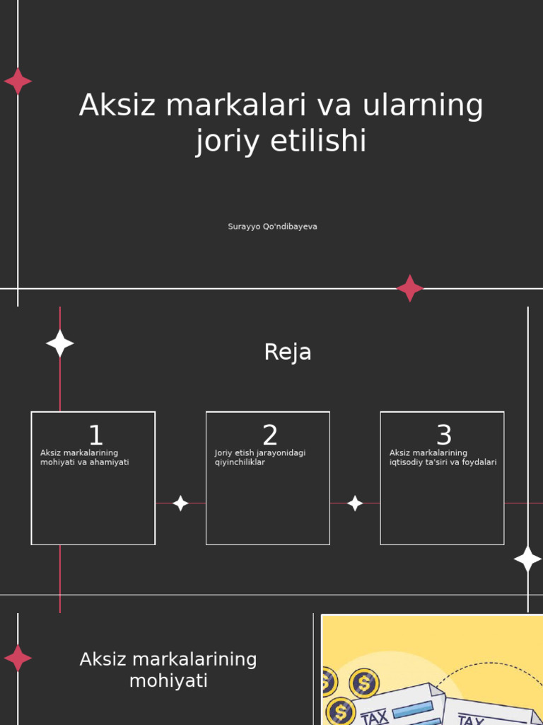 Aksiz Markalari Va Ularning Joriy Etilishi | PDF