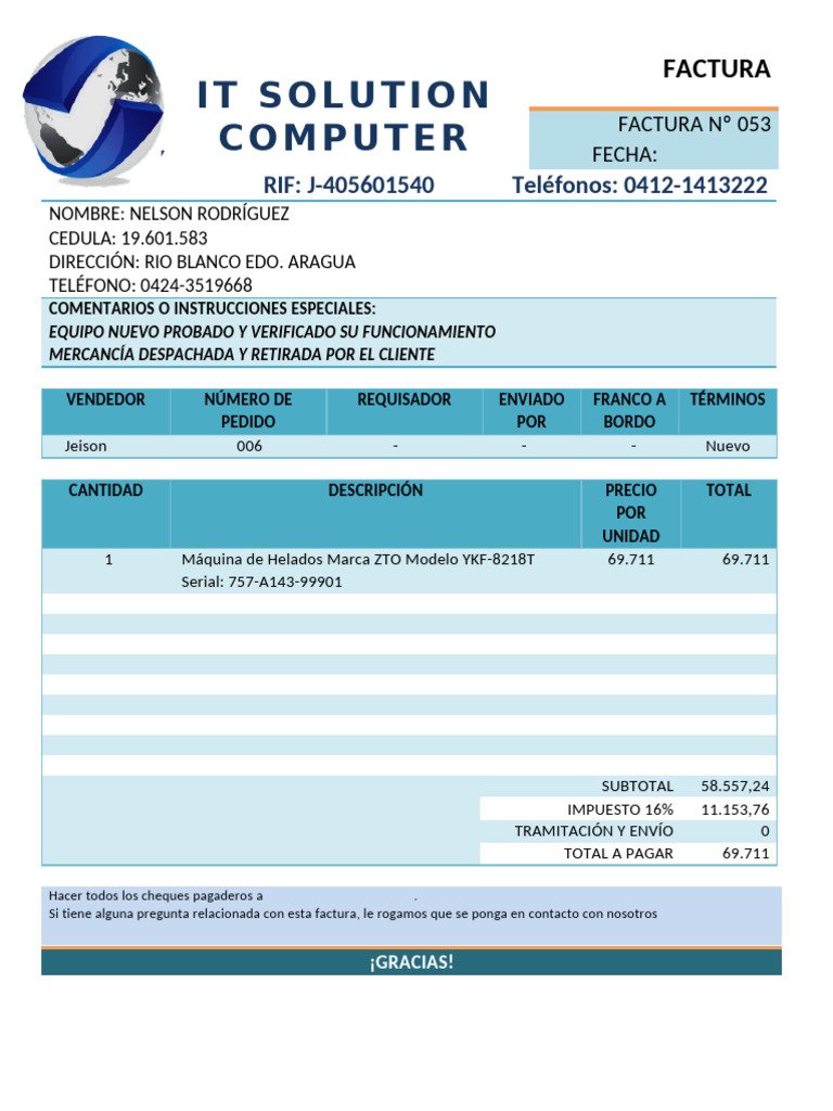 factura it solu | PDF