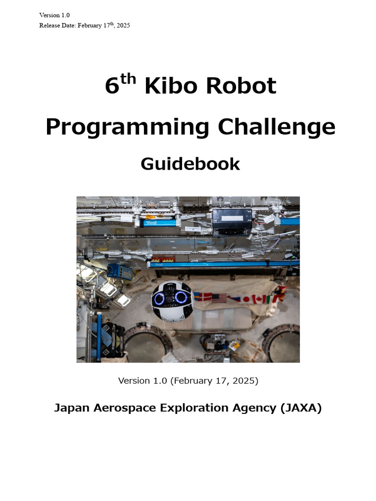 The 6th Kibo RPC - Guidebook | PDF | International Space Station