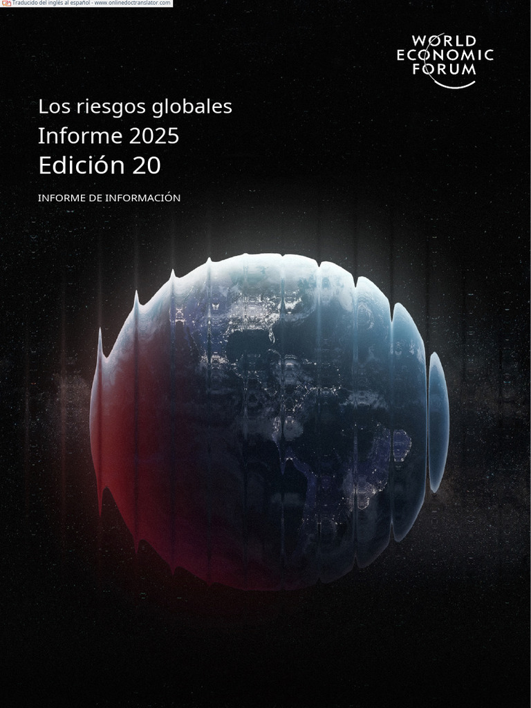 WEF Global Risks Report 2025 Full Report - En.es | PDF | Entorno ...