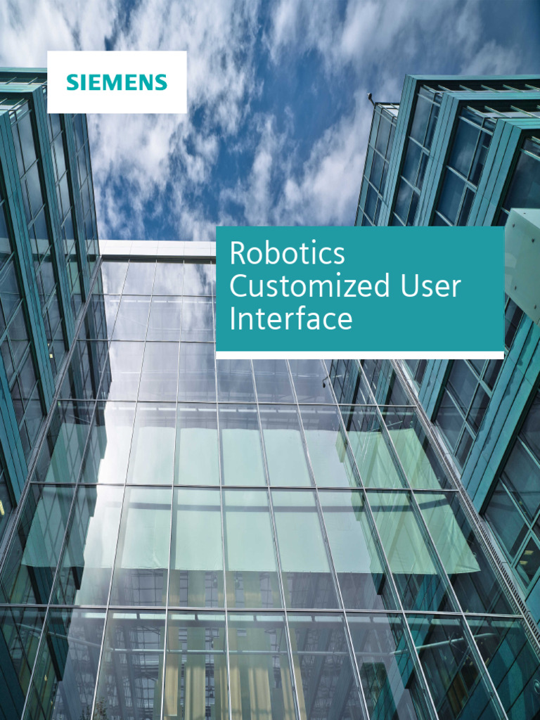 Robotics Customized UIManual | PDF