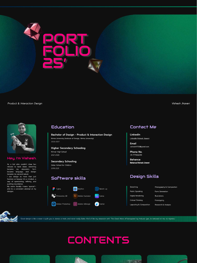 Product & Interaction Design Portfolio 25' | PDF