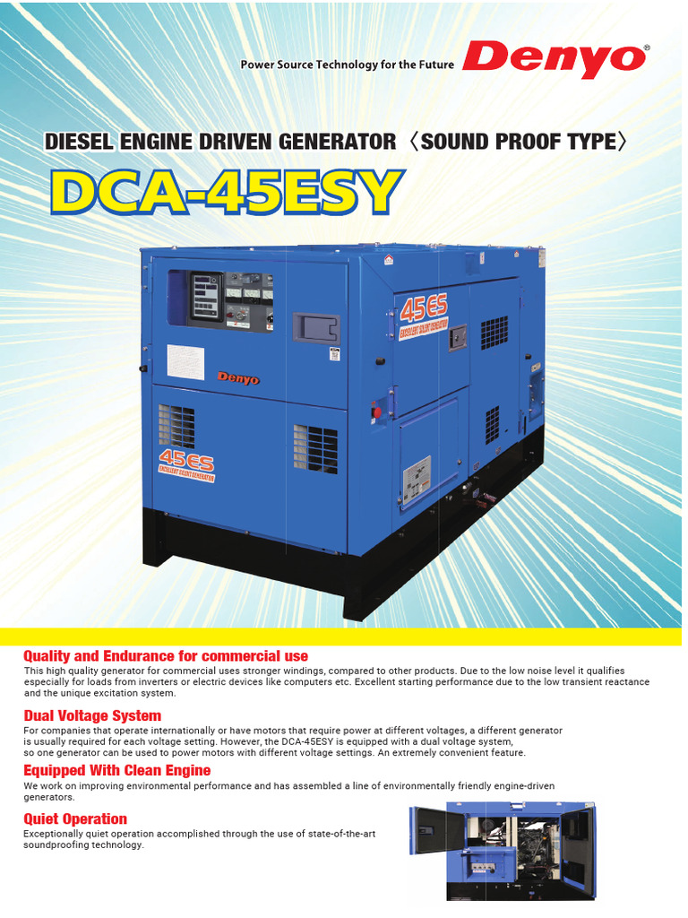 Eco-Friendly Soundproof Diesel Generator | PDF | Electric Generator ...