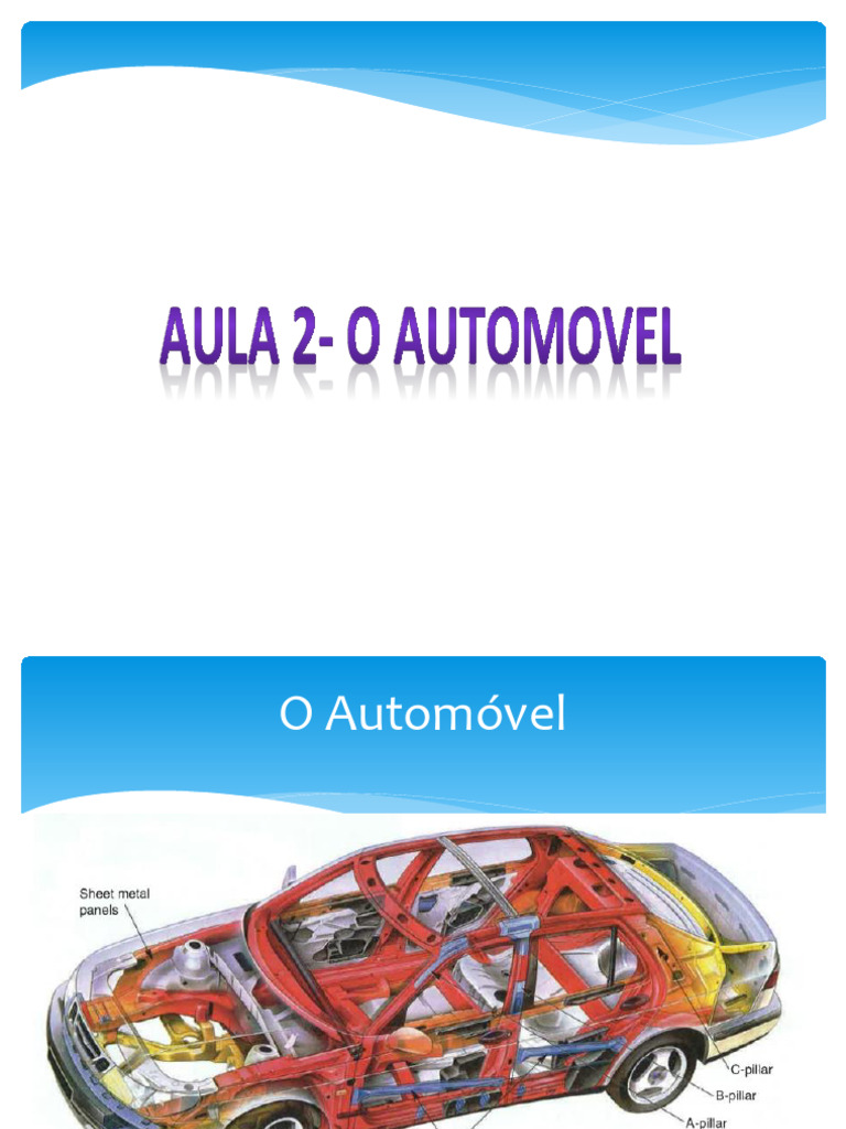 Aula 2 e 3 o Automovel Partes Constituintes | PDF | Motores | Motor de ...