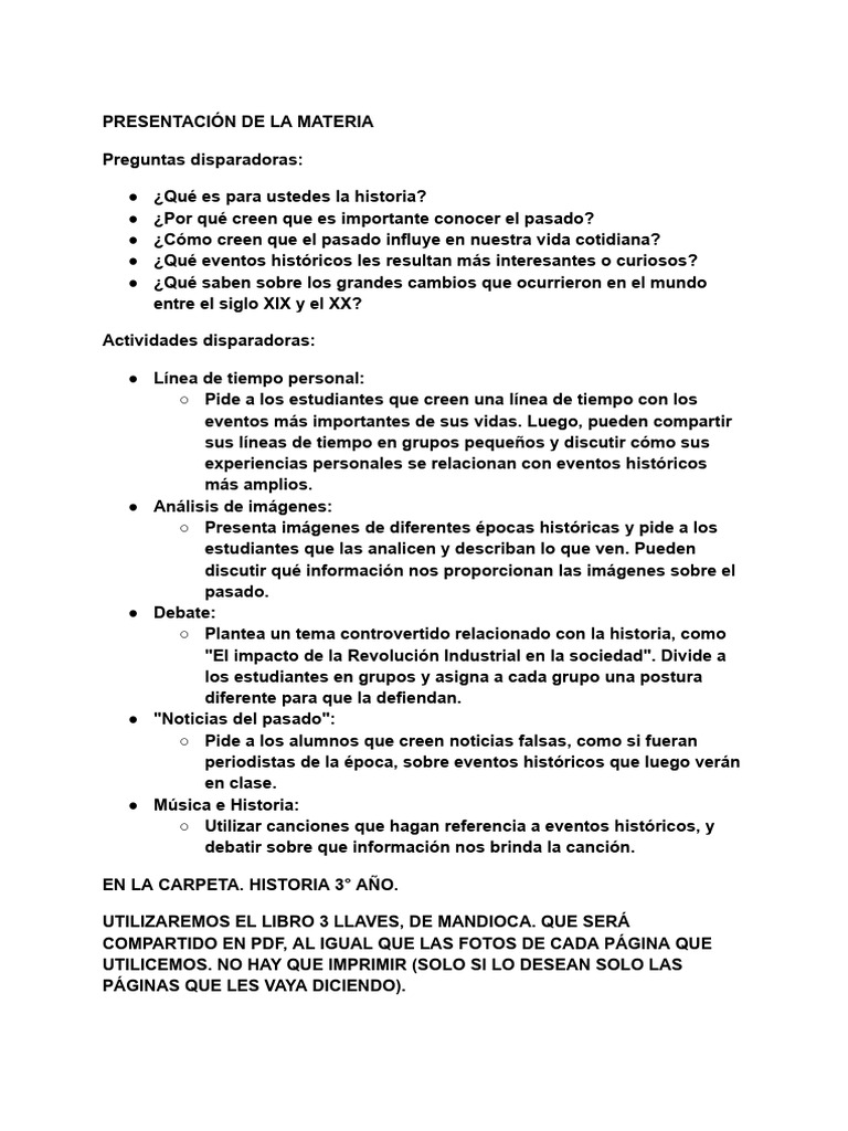 Introducción a la Historia y Actividades | PDF | Continente | Américas