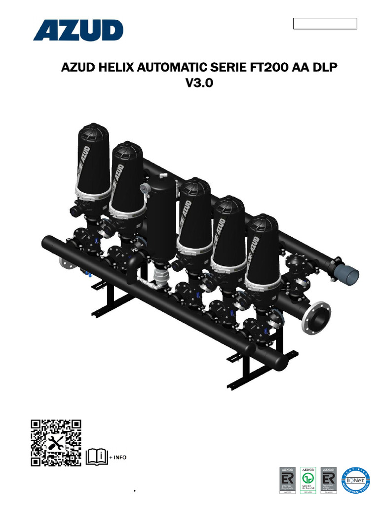Manual de Usuario Filtro Azud Helix Automatic | PDF | Agua | Ingeniería ...