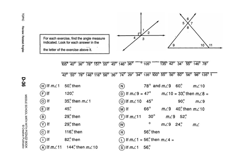 - angle review puzzle | PDF