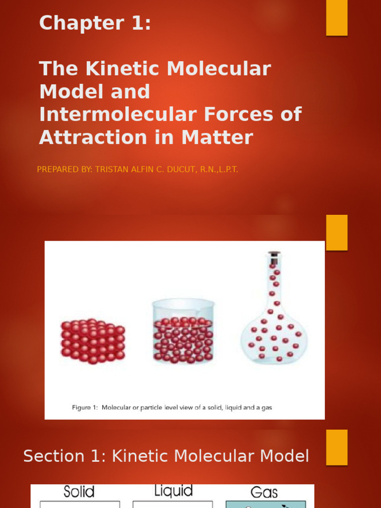 Lesson 1 Kinetic Molecular Model of Liquids and Solids2 1 | PDF | Intermolecular Force ...