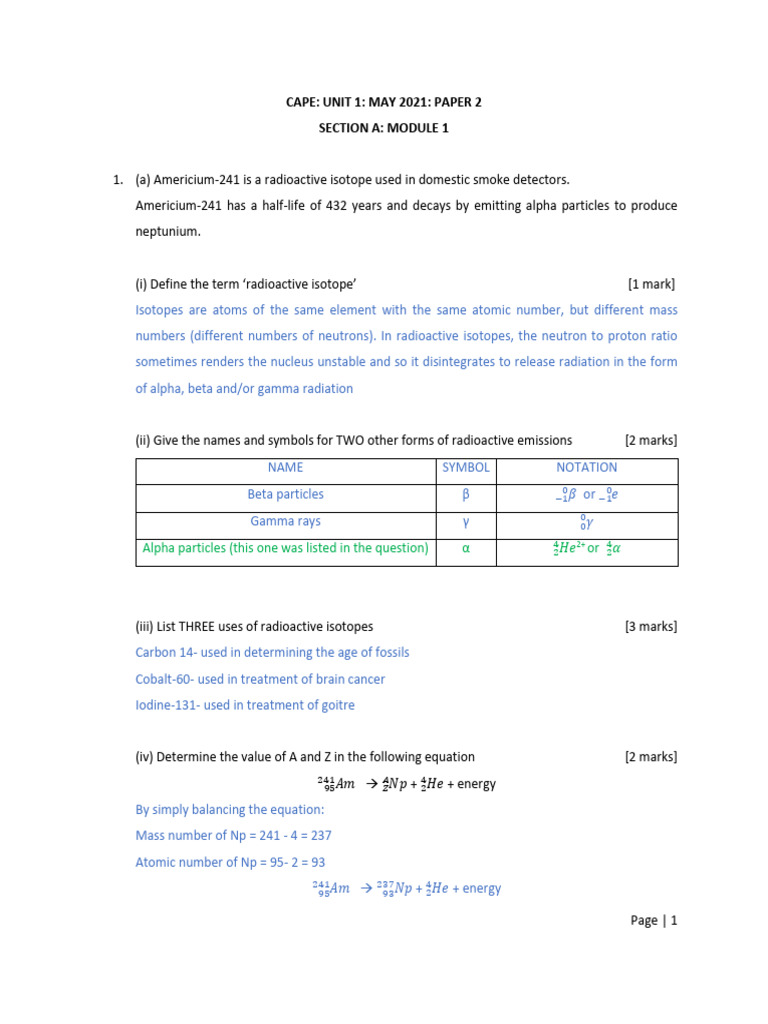 Radioactive Isotopes and Chemical Reactions | PDF | Radioactive Decay ...