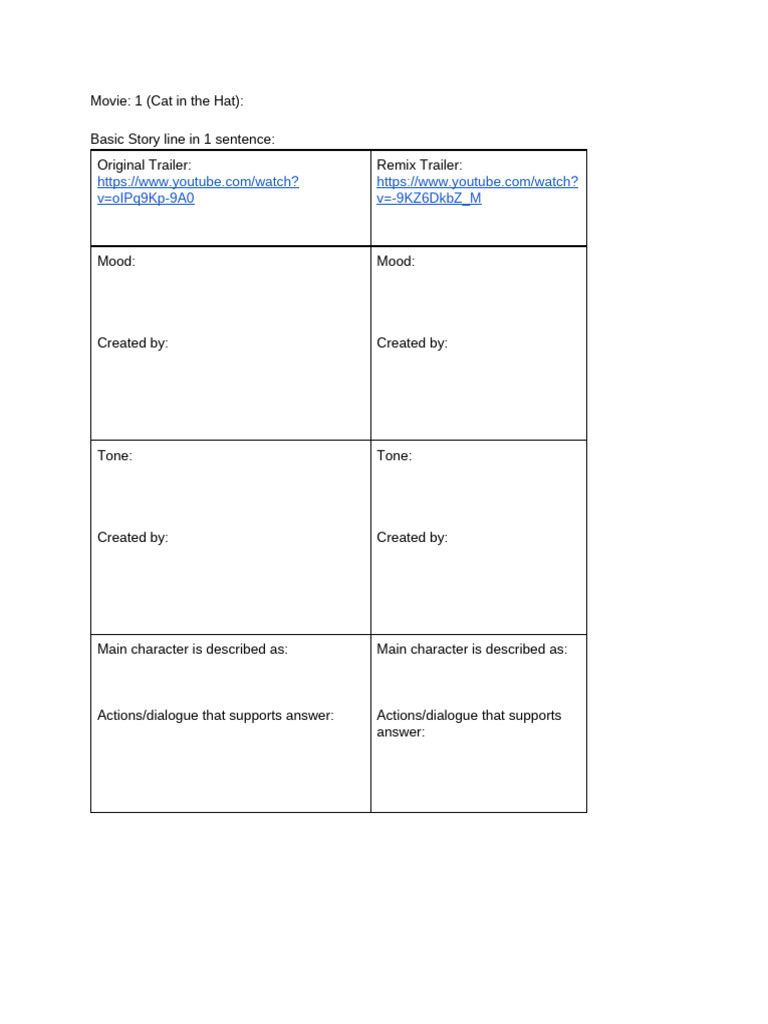 Tone - Mood Movie Practice | PDF