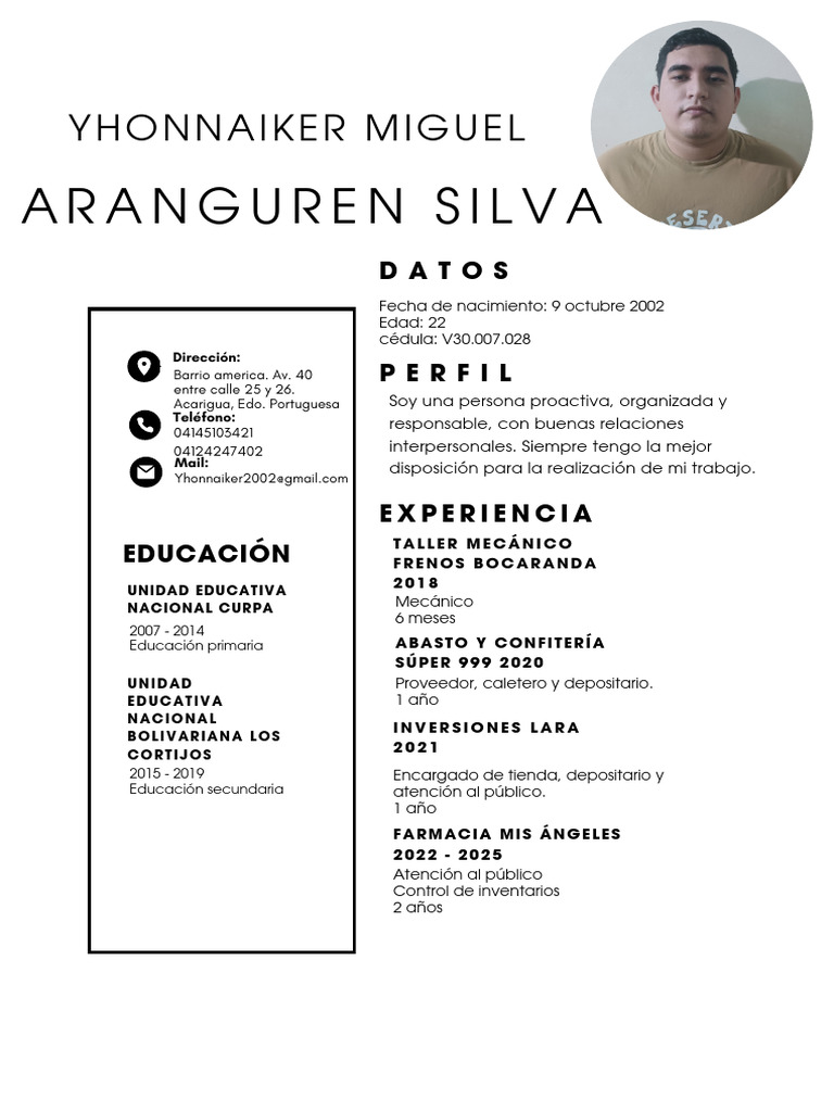 Currículum Miguel - 20250217 - 090134 - 0000 | PDF