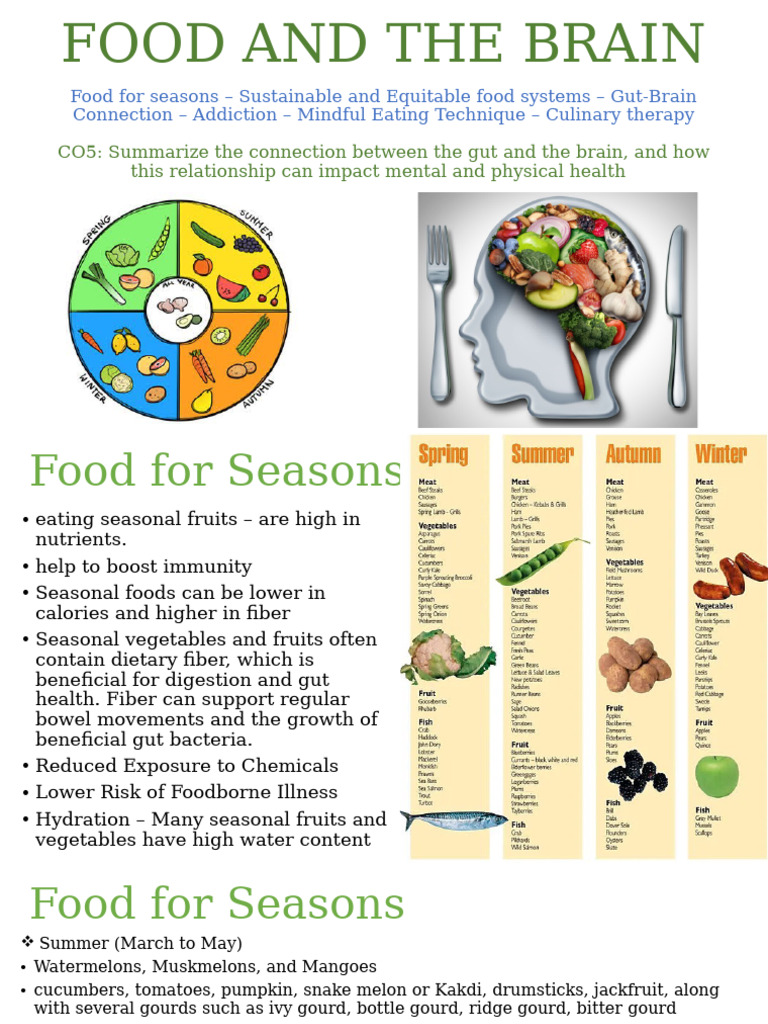Unit 5 - Food and The Brain | PDF