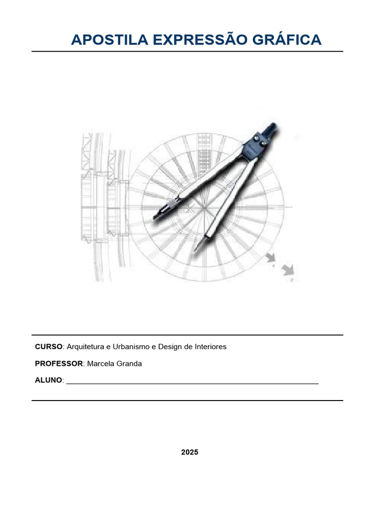 Apostila - Expressão Gráfica 2025.1.docx | PDF | Desenho técnico | Esfera
