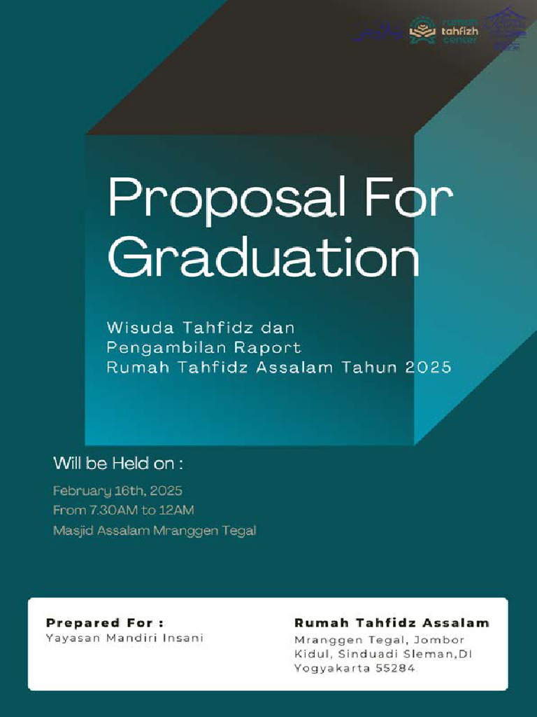 Proposal Wisuda & Rapotan 2025 | PDF