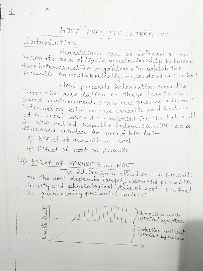 Host Parasite Interaction | PDF