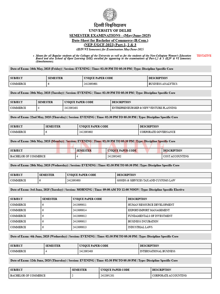 (Regular, NCWEB & SOL) GROUP-12 MAY-JUNE 2025-1 | PDF | Academic Term ...