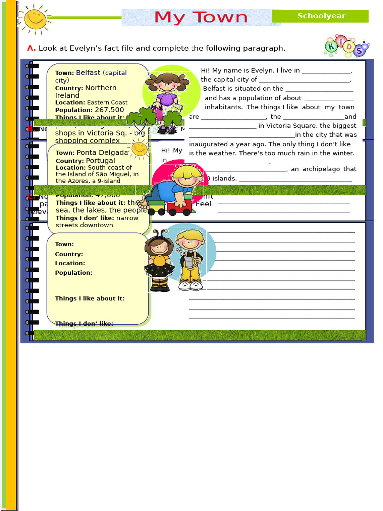 Writing Series (2) - Reading Writing Activity - My Town | PDF | Azores