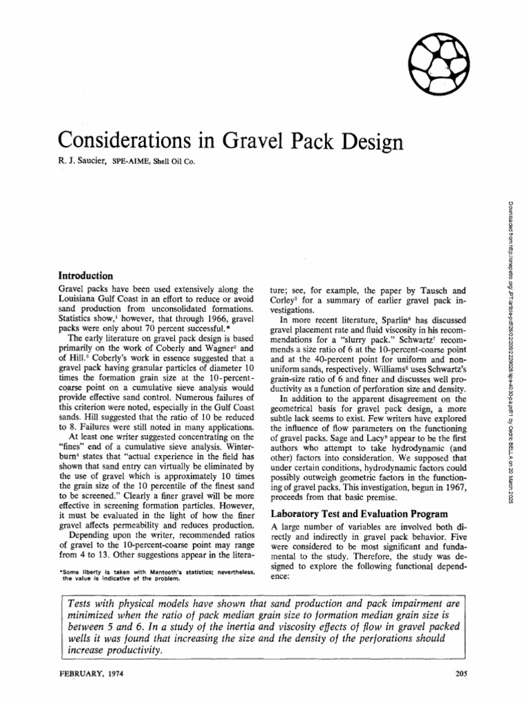 Gravel Pack Design for Water Wells | PDF | Gravel | Sand