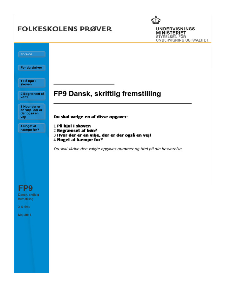 FP9 Dansk Maj 2018 | PDF