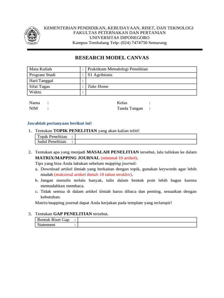 Tugas RMC Metodologi Penelitian | PDF