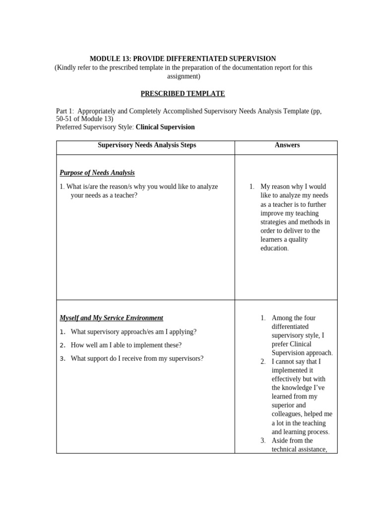 Preferred-Supervisory-Style | PDF | Teachers | Learning