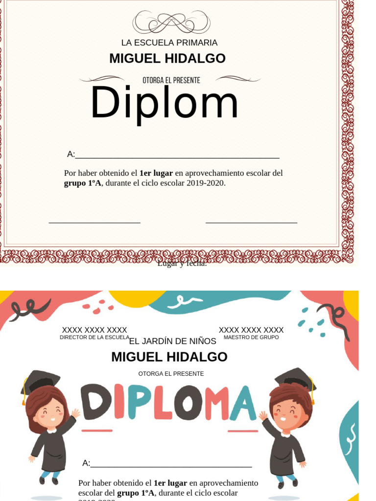 Reconocimientos Escolares 2021-2022 | PDF