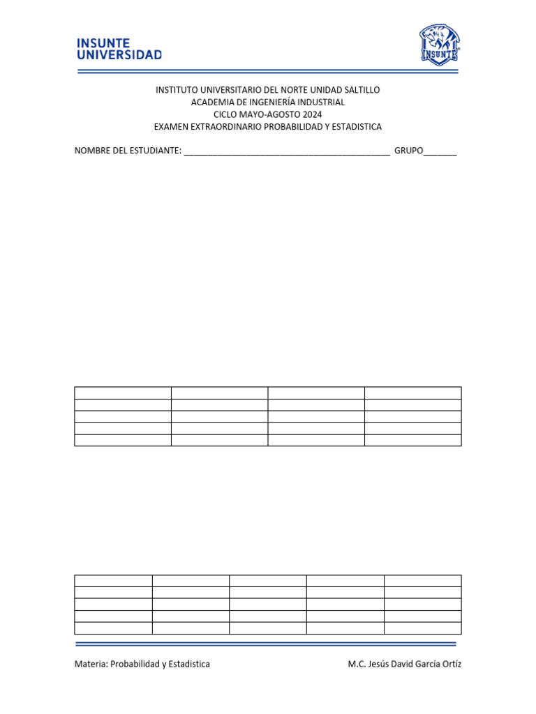 Probabilida y Estadistica | PDF | Estadísticas
